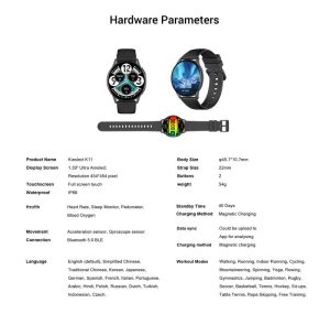 Kieslect K11 Smartwatch With AMOLED Display Price in Bangladesh