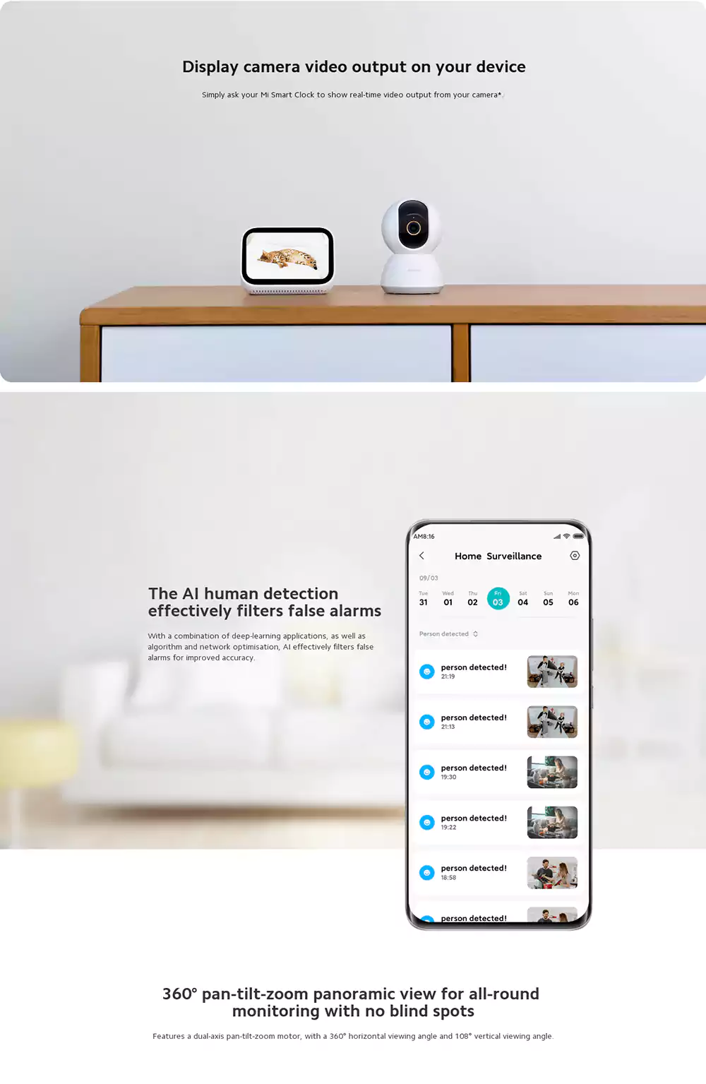 Xiaomi Smart Camera C300 2K 360° Smart IP Camera Price in Bangladesh