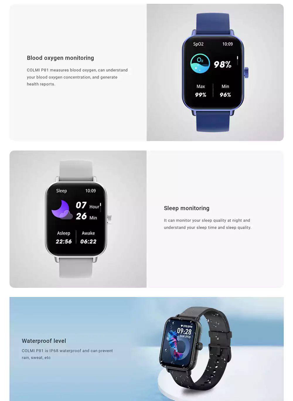 Colmi P81 Bluetooth Calling Smartwatch Price in Bangladesh